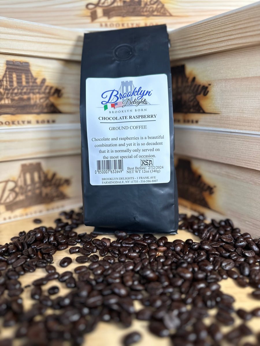 Coffee Chocolate Raspberry 12 oz – brooklyndelights