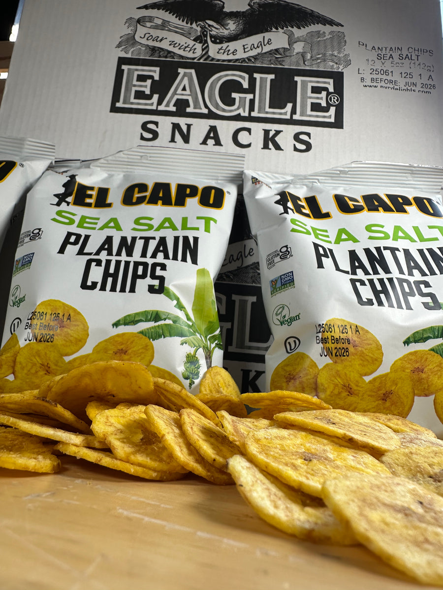 Eagle Snacks " EL CAPO Plantan Chips Sea Salt – brooklyndelights